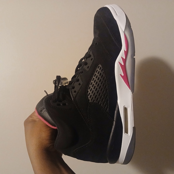 Jordan | Shoes | Black And Pink Womens Air Jordan 5s Retro | Poshmark